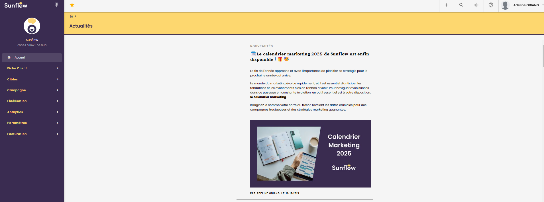 BackOffice connection – Help Center Sunflow EN